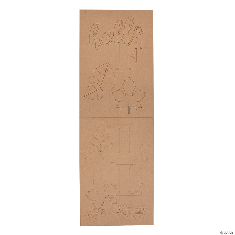 Color Your Own Hello Fall Sign | Oriental Trading