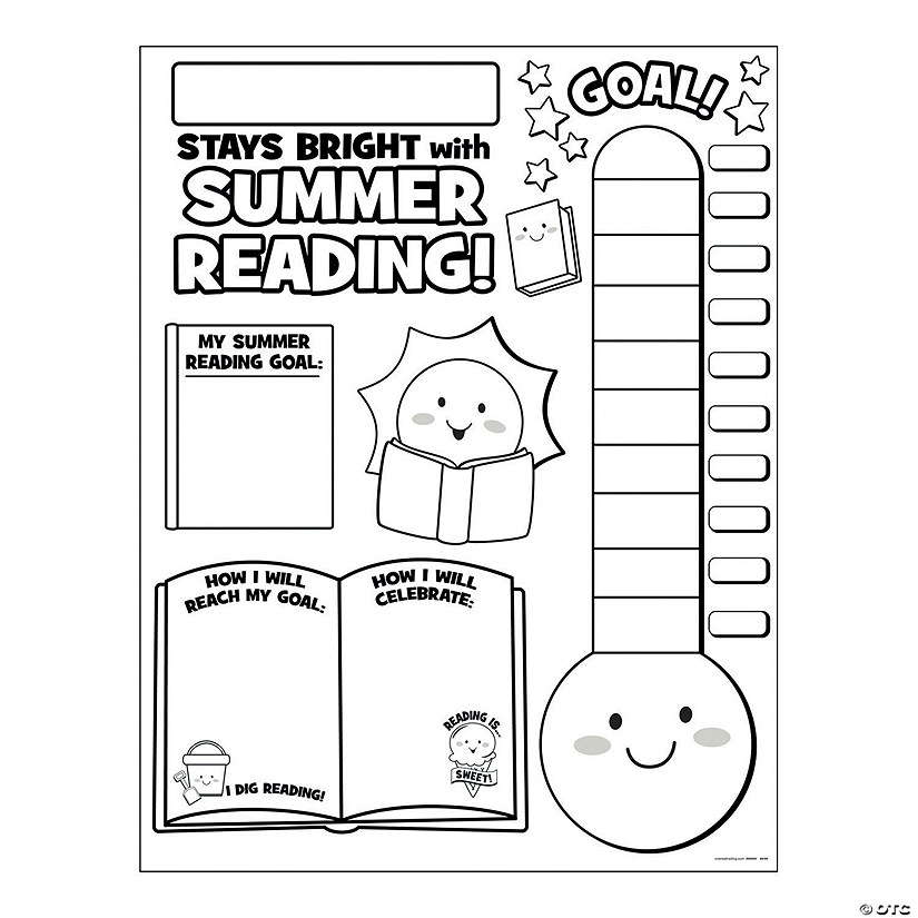 Color Your Own "Summer Reading Countdown" Posters - Discontinued