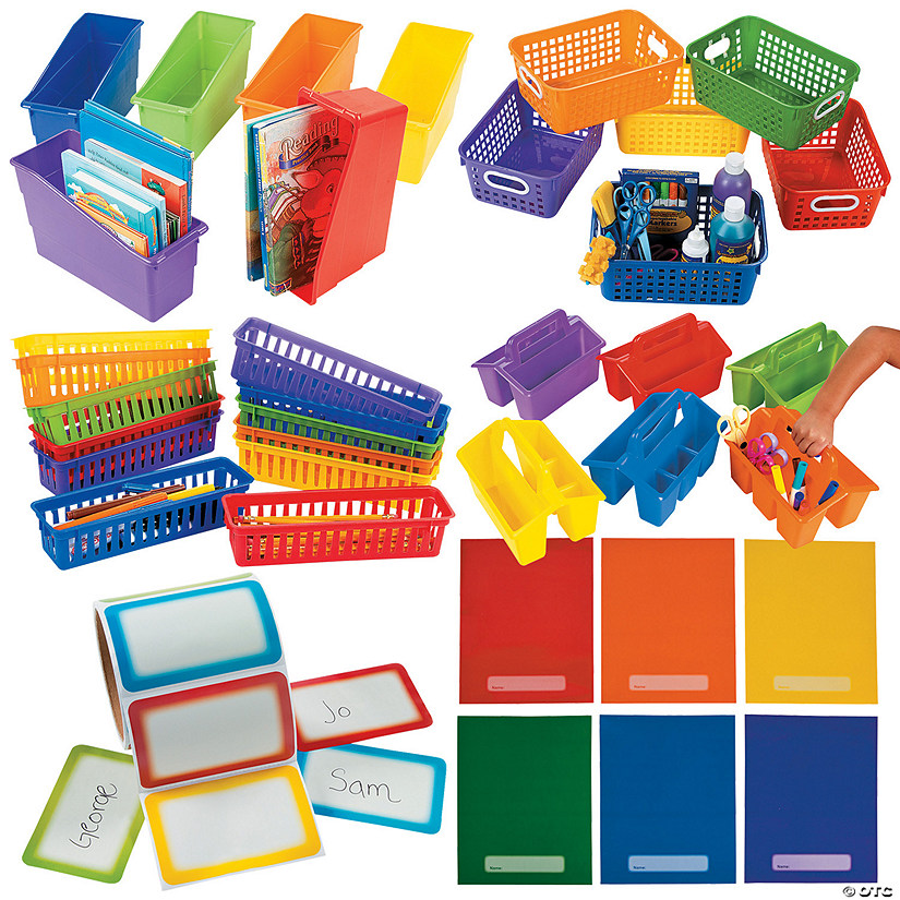 Colorful Classroom Storage Kit - 142 Pc. | Oriental Trading