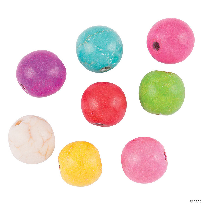Colorful Stone Round Beads - Discontinued