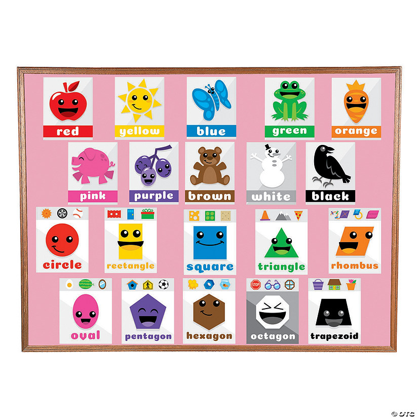Colors & Shapes Mini Bulletin Board Set