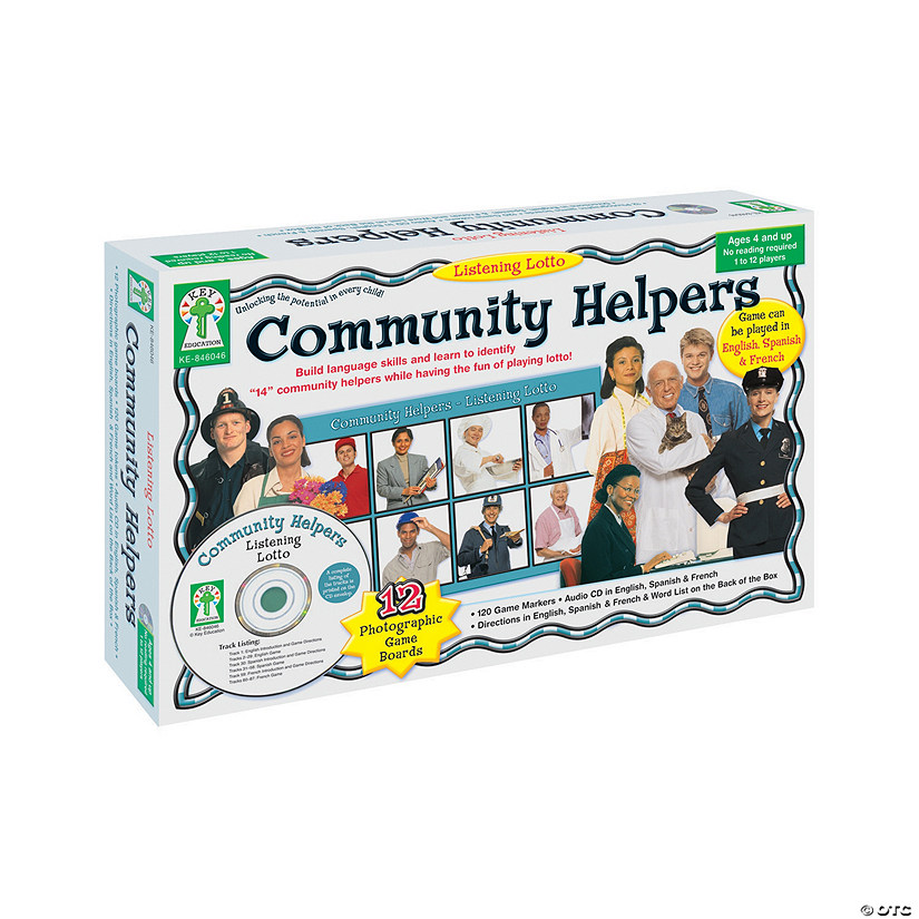 Community Helpers Listening Lotto Language Skill Learning Game for 12 ...