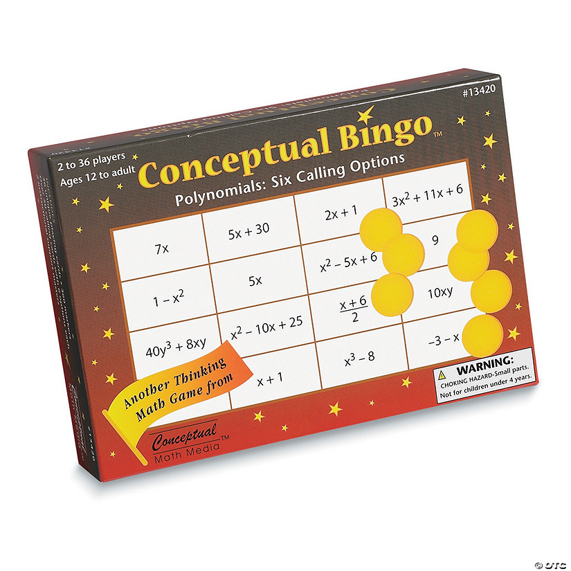 Conceptual Bingo: Polynomials - Discontinued