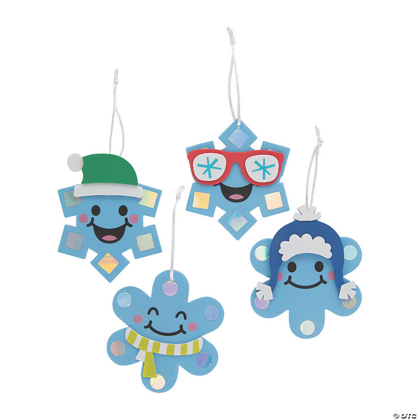 Cool Snowflake Ornament Craft Kit - Makes 12