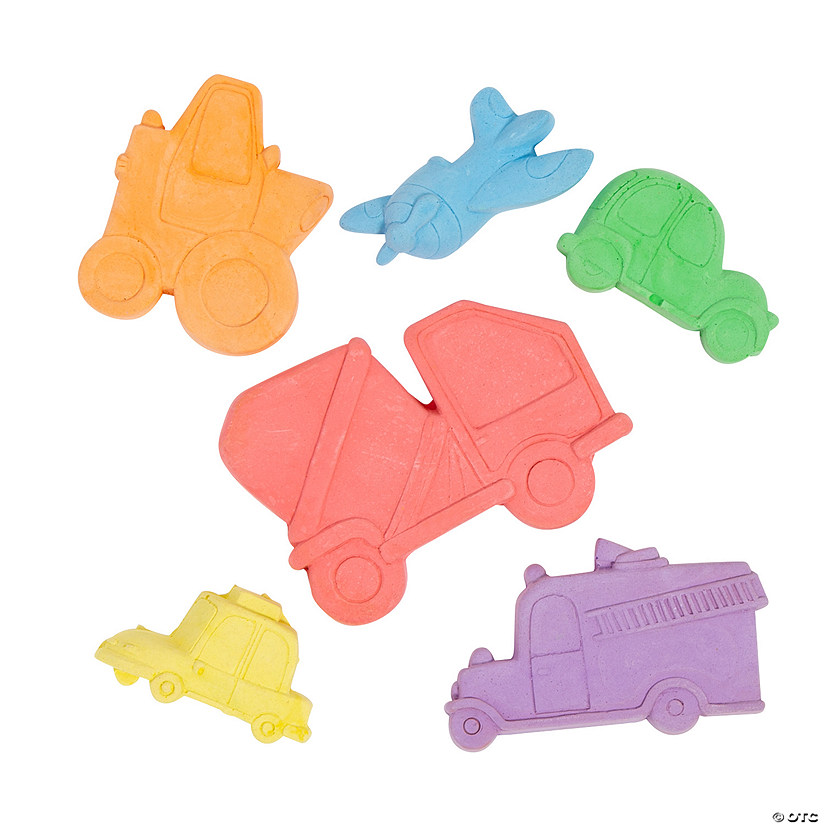Cool2Create Vehicle-Shaped Sidewalk Chalk Sets - 6 Boxes | Oriental Trading