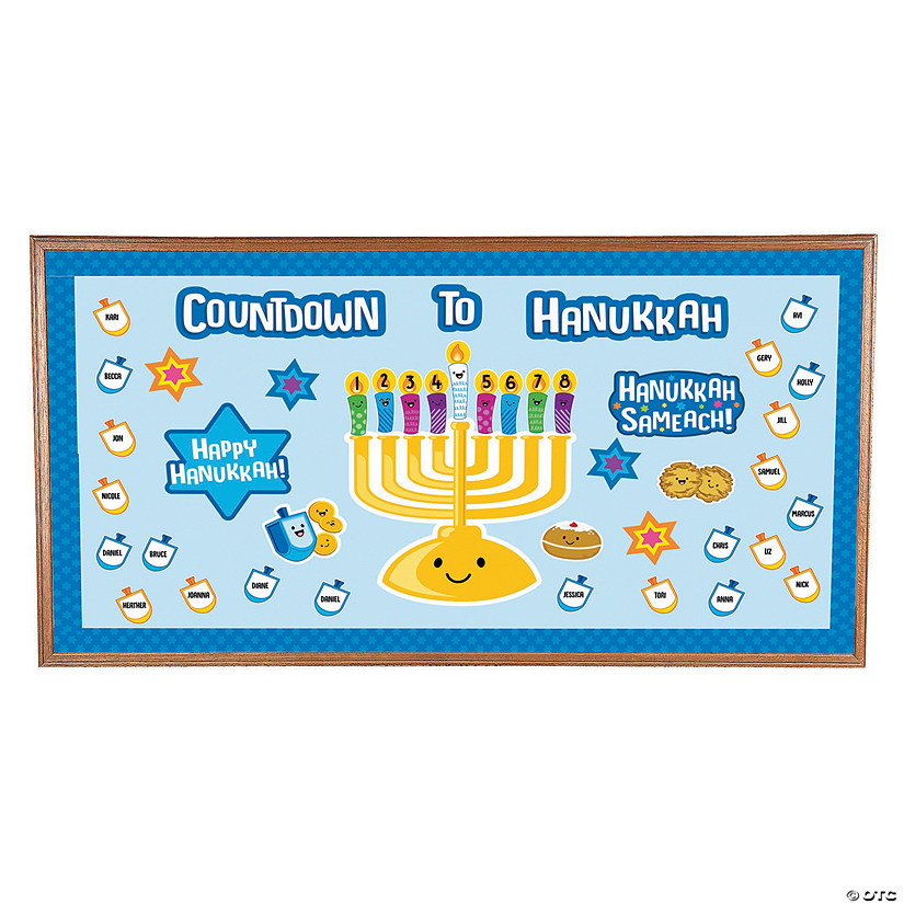 Countdown to Hanukkah Bulletin Board Set - Discontinued