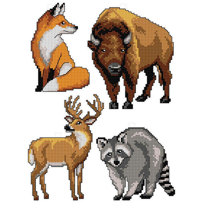 Crafting Spark "Forest Animals" 125CS Counted Cross-Stitch Kit ...