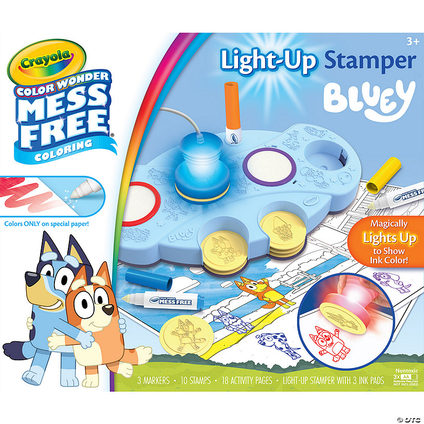 Crayola Magic Light-Up Stamper, Bluey