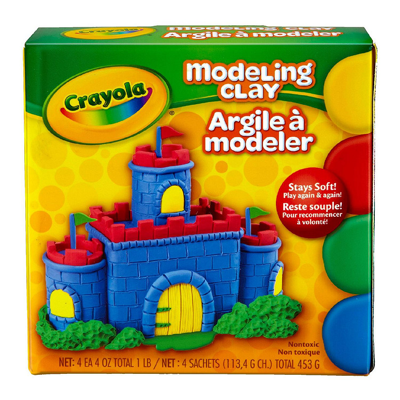 Crayola Modeling Clay 4oz 4/Pkg-Red, Blue, Green & Yellow | Oriental ...