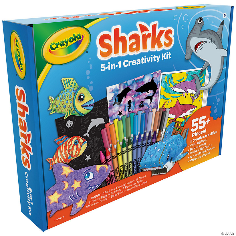 Crayola Sharks 5-in-1 Creativity Kit