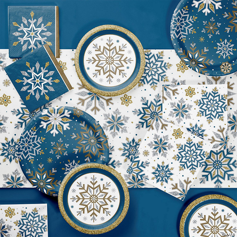 Creative Converting Whimsical Winter Christmas Tableware Set, Serves 8
