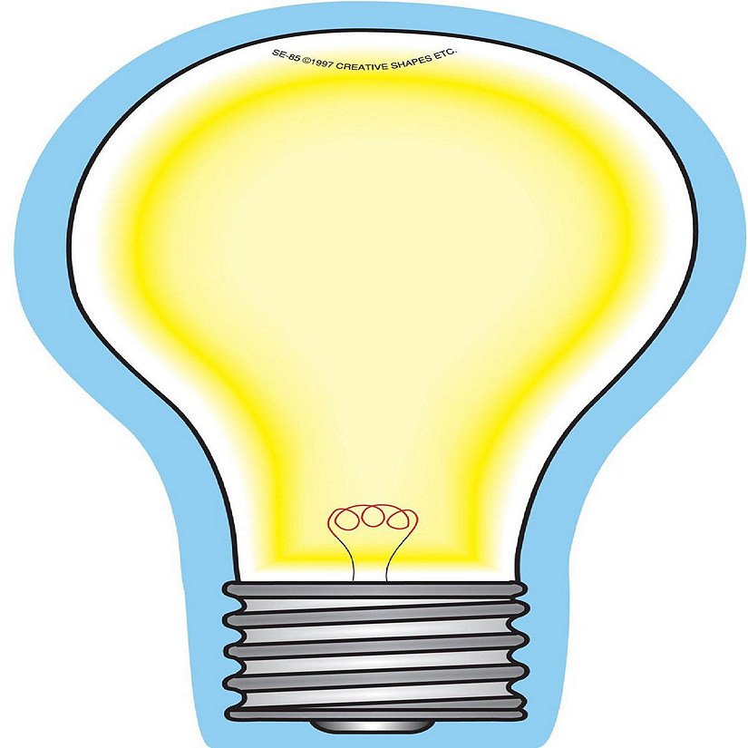 Creative Shapes Etc. - Large Notepad - Light Bulb | Oriental Trading
