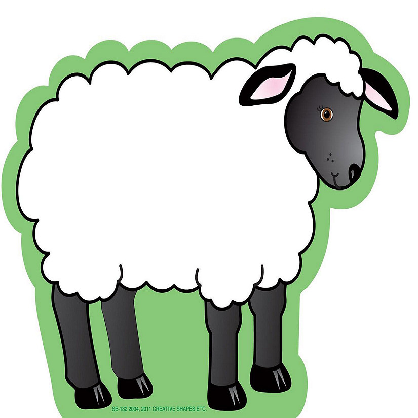 Creative Shapes Etc. - Large Notepad - Sheep