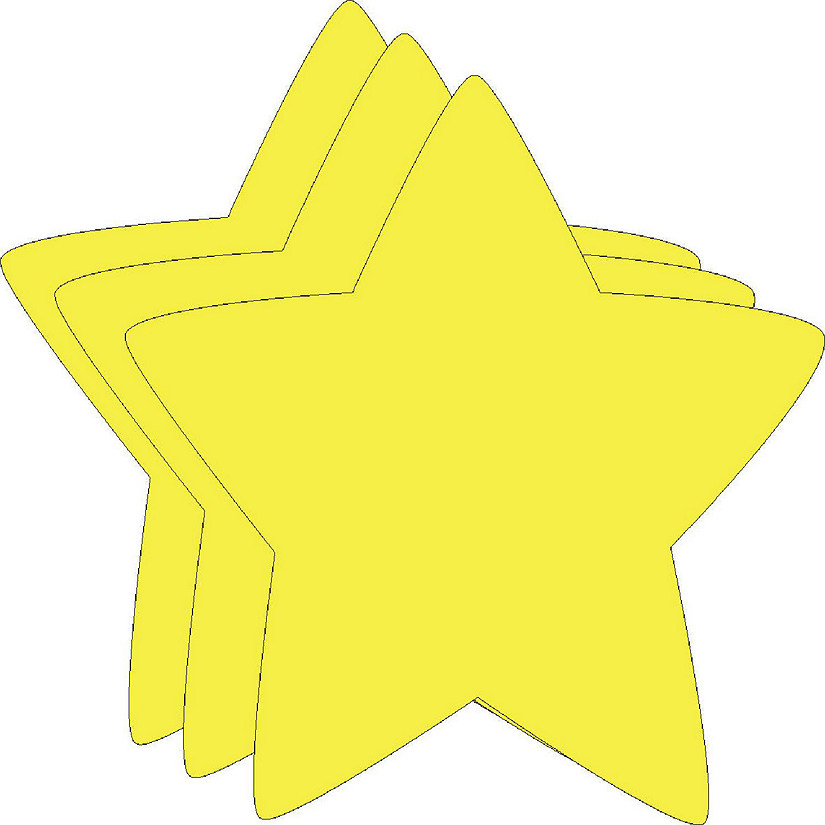 Creative Shapes Etc. - Single Color Bright Neon Large Cut-outs Star ...