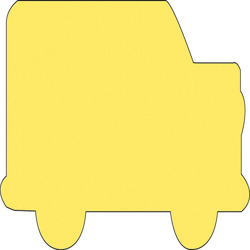 Creative Shapes Etc. - Sticky Shape Notepad - School Bus | Oriental Trading