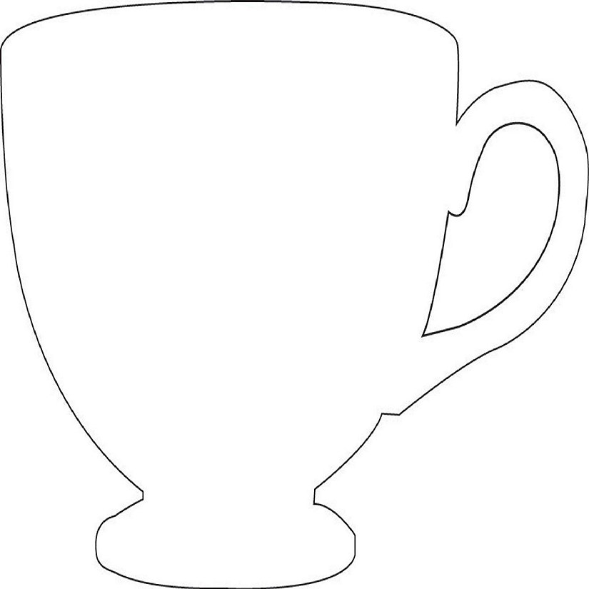 Creative Shapes Etc. - Sticky Shape Notepad - Tea Cup | Oriental Trading