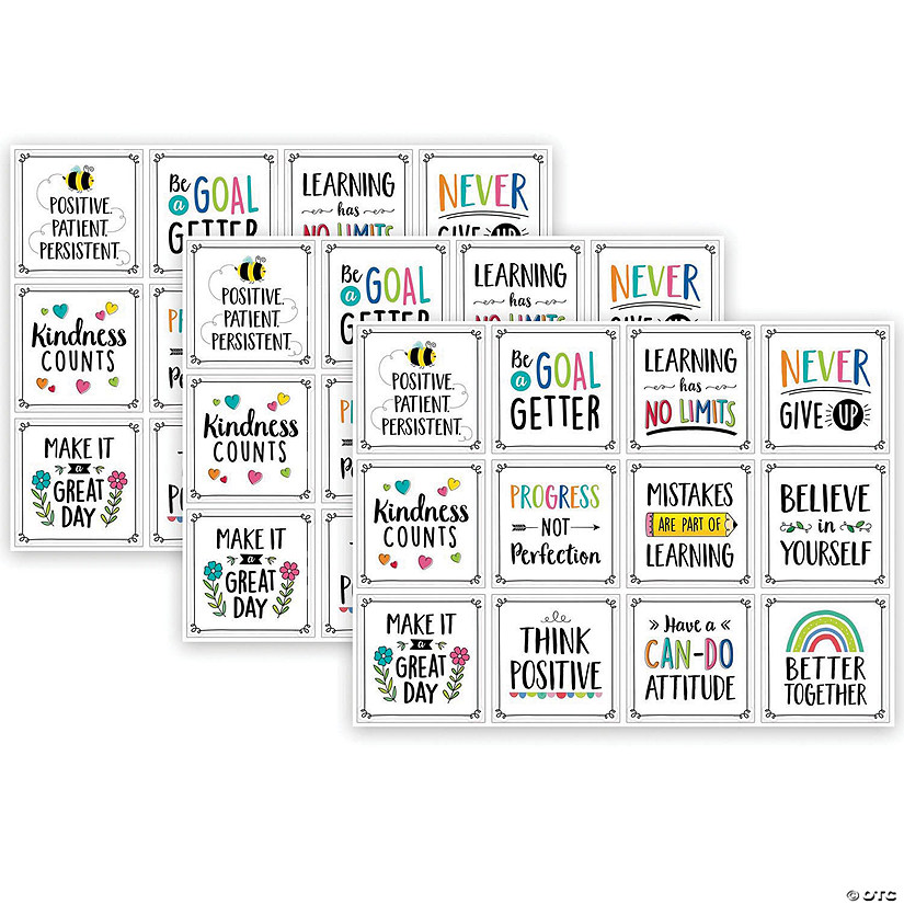Creative Teaching Press Positive Mindset 10" Designer Cut-Outs, 12 Per ...