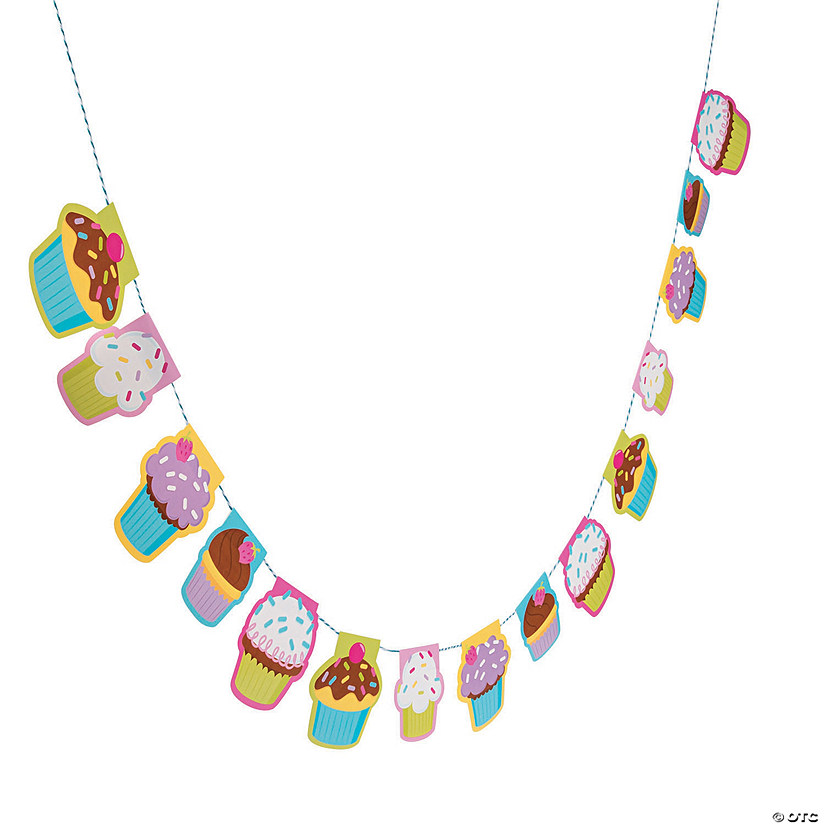 Cupcake Sprinkles Garland | Oriental Trading