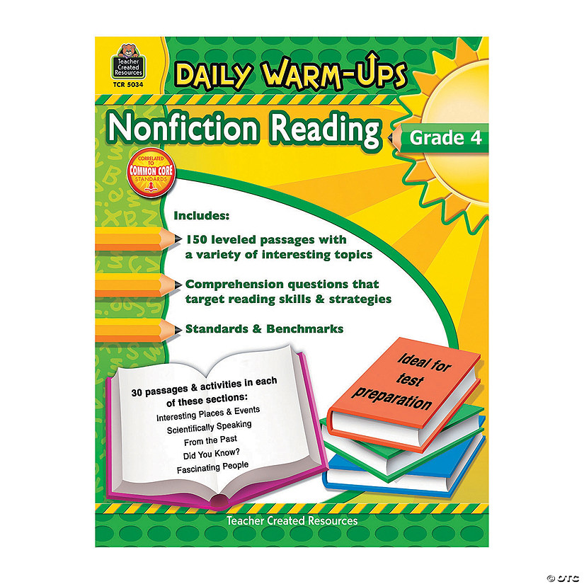 Daily Warm-Ups: Nonfiction Reading - Grade 4 - Discontinued
