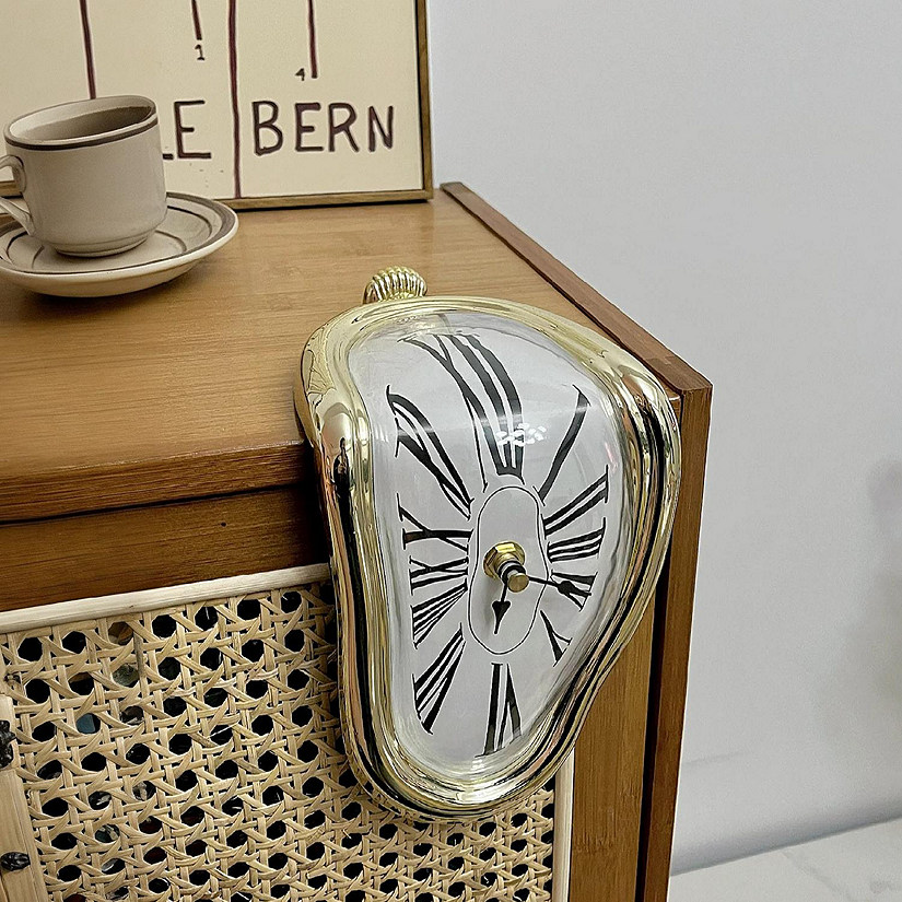 Dali Melting Tabletop Clock with Roman Numeral Display | Oriental Trading
