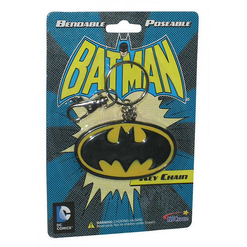 DC Batman Logo Bendable Keychain | Oriental Trading