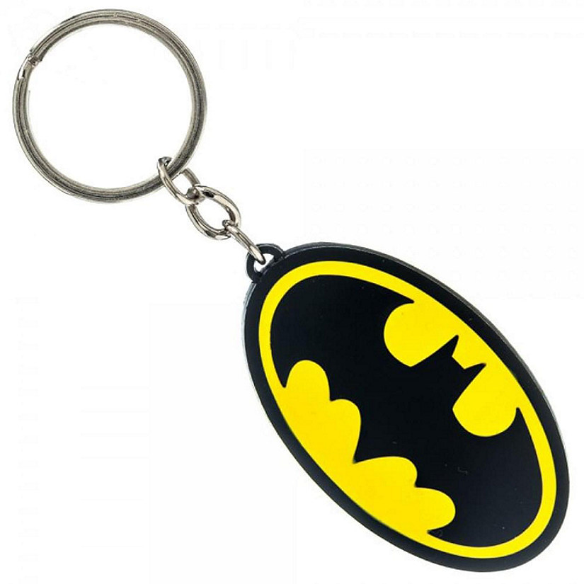 DC Comics Batman Logo Metal Keychain | Oriental Trading