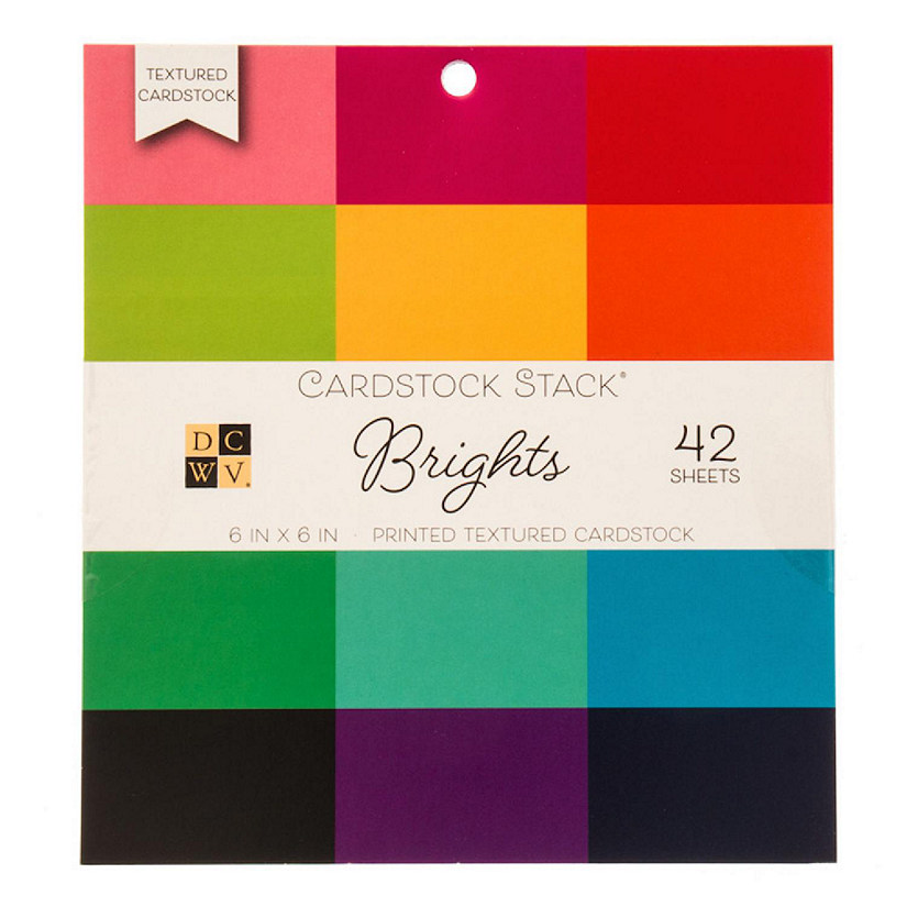 Dcwv Mat Stack 6 X 6 Brights Textured (42 Sh) Ps-006-00095 | Oriental Trading