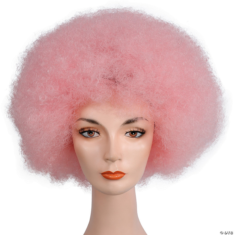 Deluxe Afro Wig, Light Pink | Oriental Trading