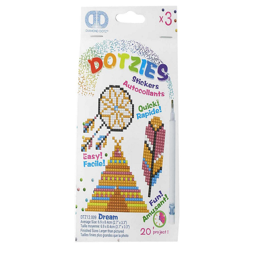 Diamond Dotz Dotzies Stickers Kit - Dream 3 pc. | Oriental Trading
