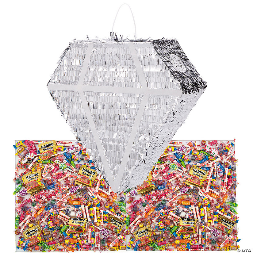 Diamond-Shaped Piñata with Candy - 206 Pc.