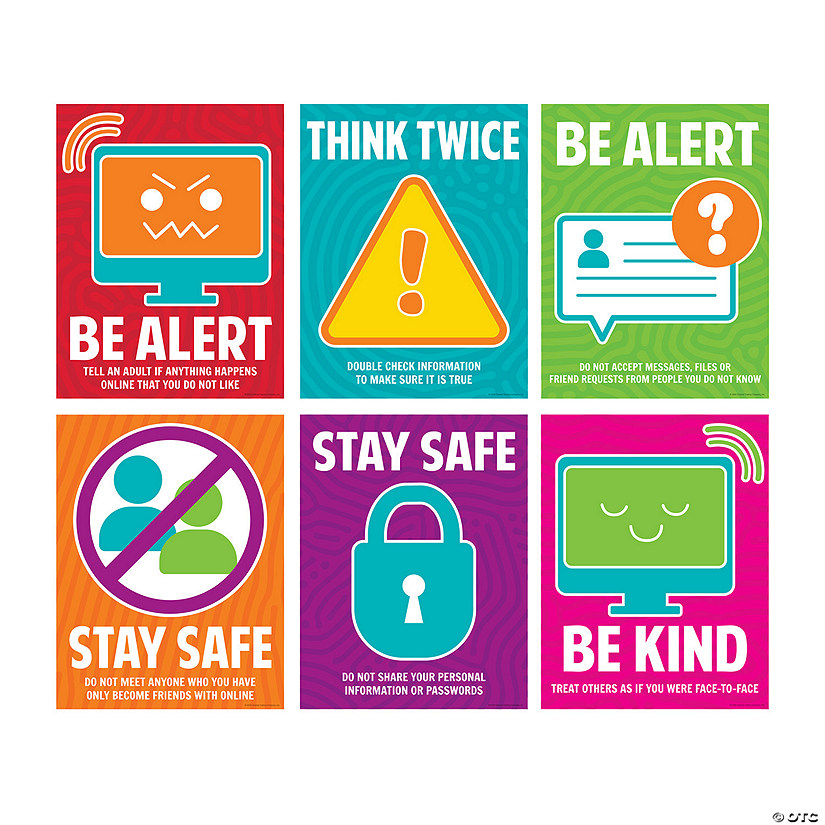 Digital Awareness Poster Set - 6 Pc. | Oriental Trading