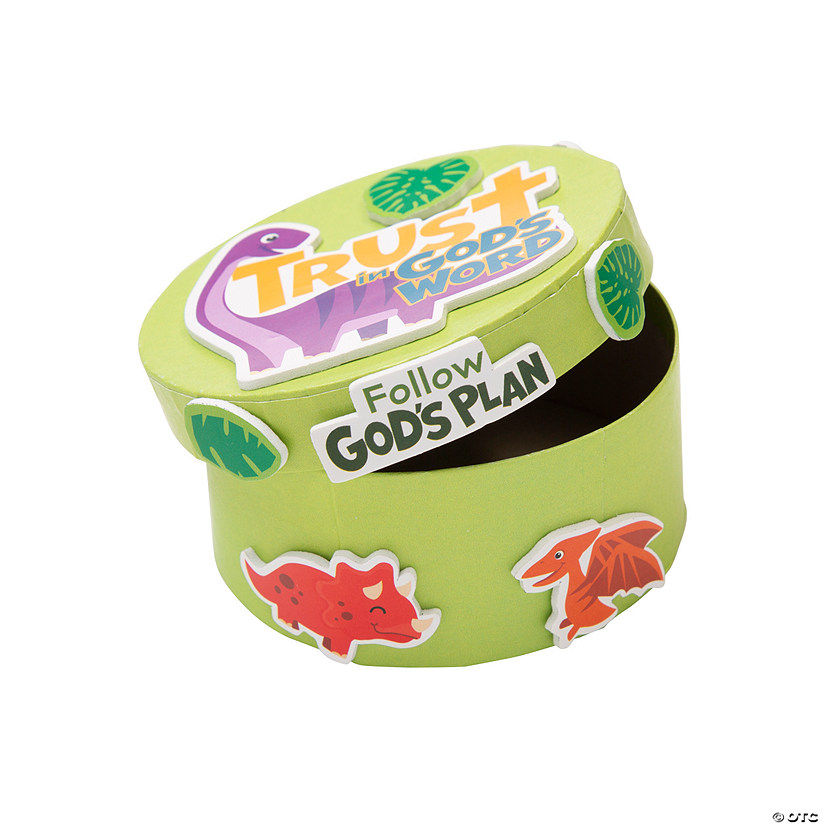 Dinosaur Prayer Box Craft Kit - Makes 12 | Oriental Trading