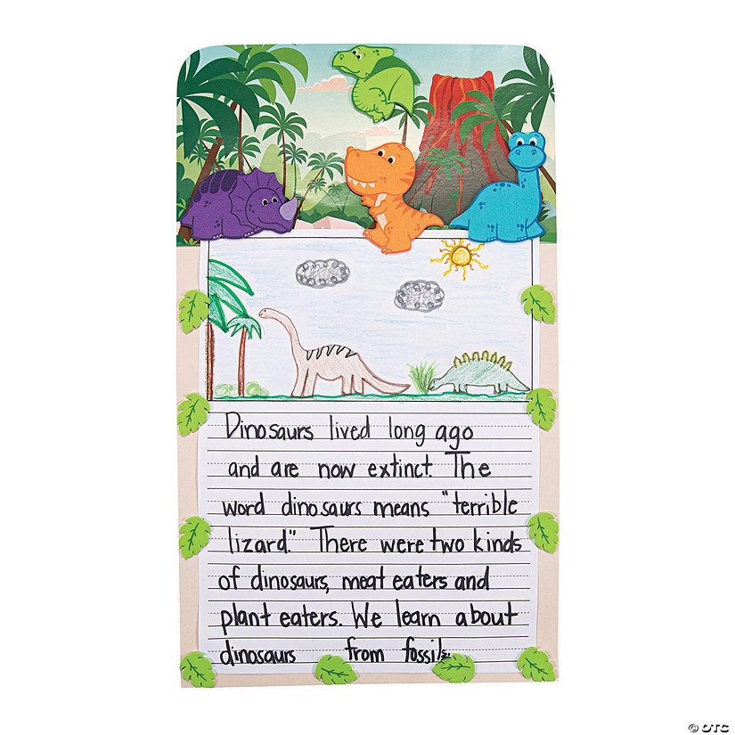 Dinosaur Writing Prompt Craft Kit- Makes 12 | Oriental Trading
