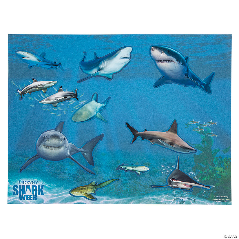 Discovery Shark Week™ Make-a-Shark Sticker Scenes – 12 Pc. | Oriental ...