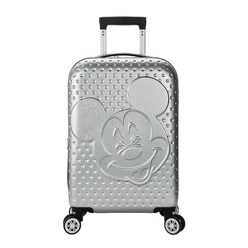Disney Elevated Mickey Mouse Head Gray 22" Rolling Luggage | Oriental ...