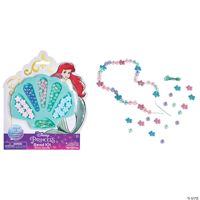 Disney Princess Beaded Bracelet Craft Kit - Makes 2 - Discontinued