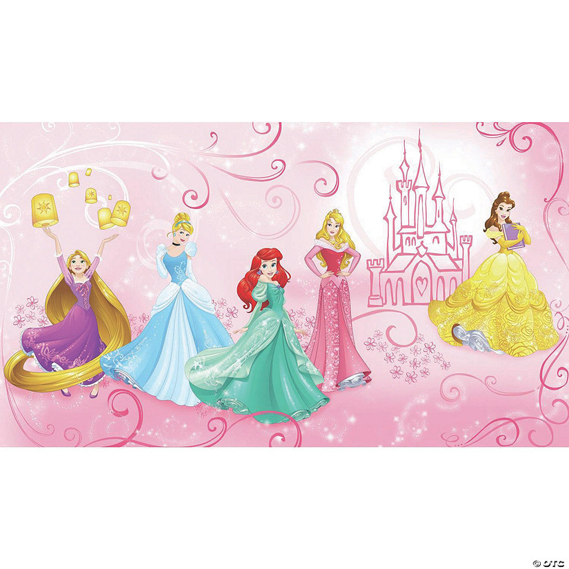 Disney Princess Enchanted Prepasted Wallpaper Mural | Oriental Trading