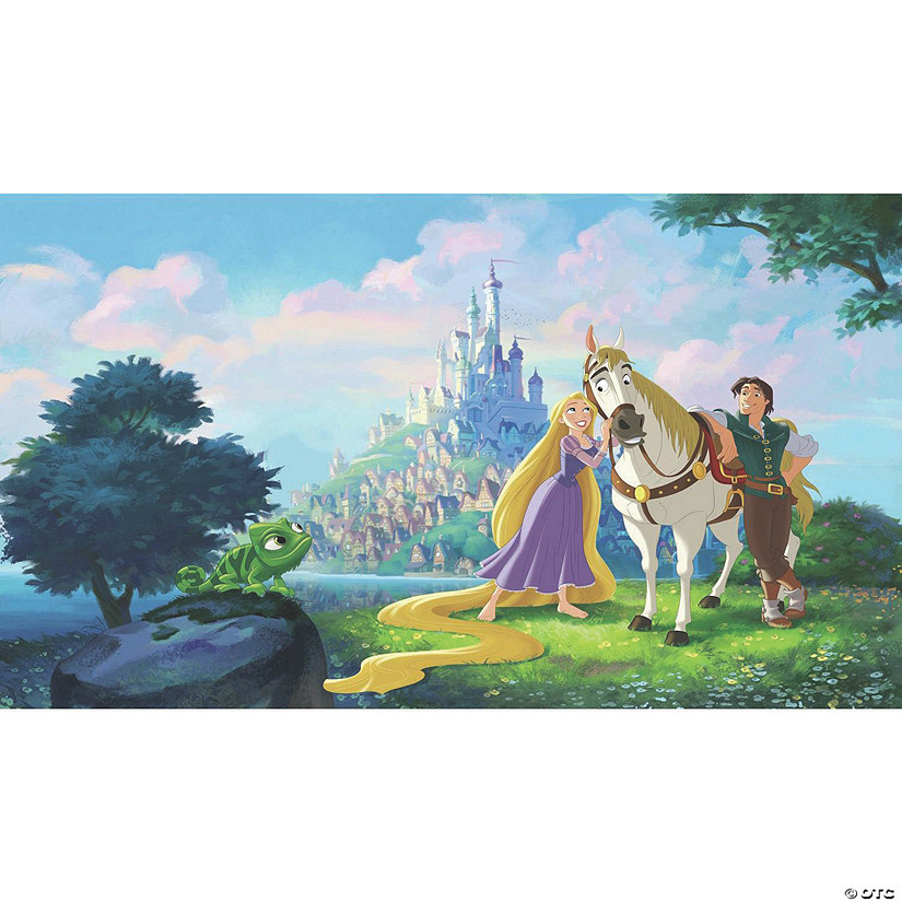 Disney Princess Tangled Prepasted Wallpaper Mural | Oriental Trading