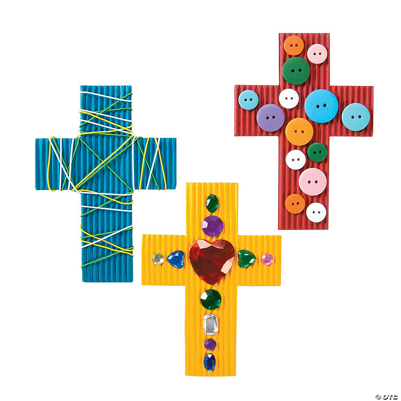 DIY Corrugated Cross Shapes - Discontinued