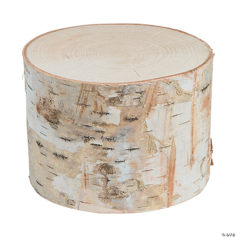 DIY Small Round Birch Pillar with Bark - Discontinued