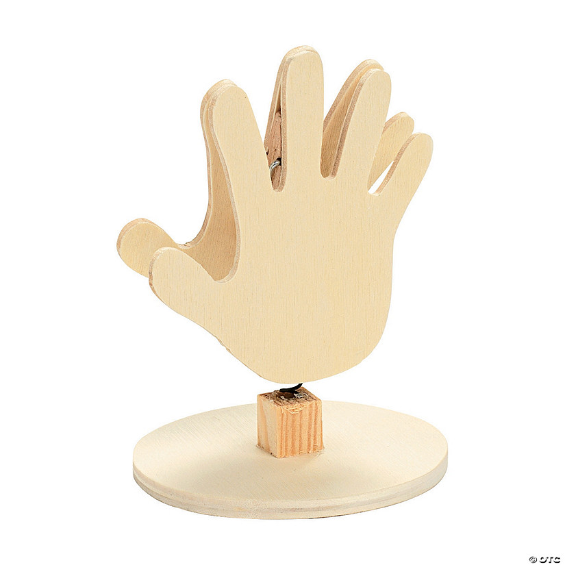 DIY Unfinished Wood Hand Note Holders - Makes 12 | Oriental Trading