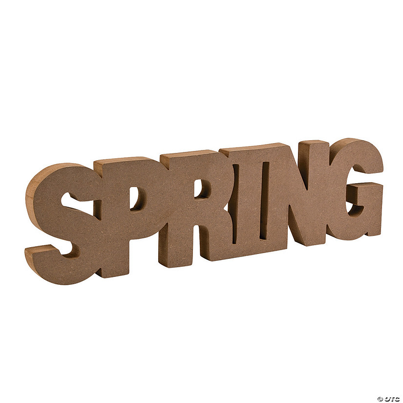 DIY Unfinished Wood “Spring” Letters - Discontinued