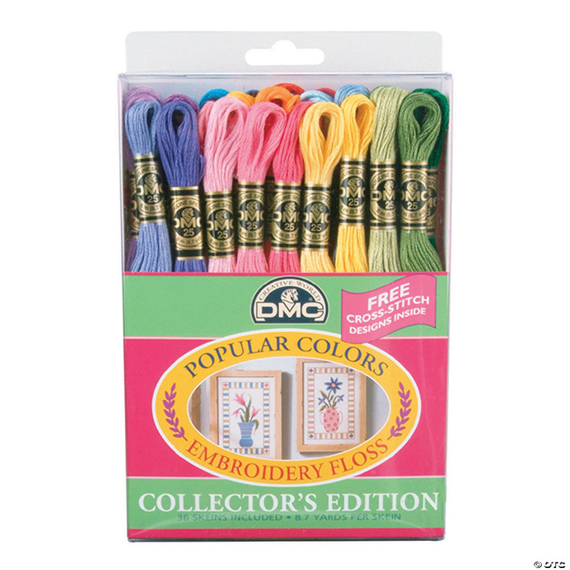 DMC Embroidery Floss Pack - Popular Colors, 8.7yd - 36/Pkg