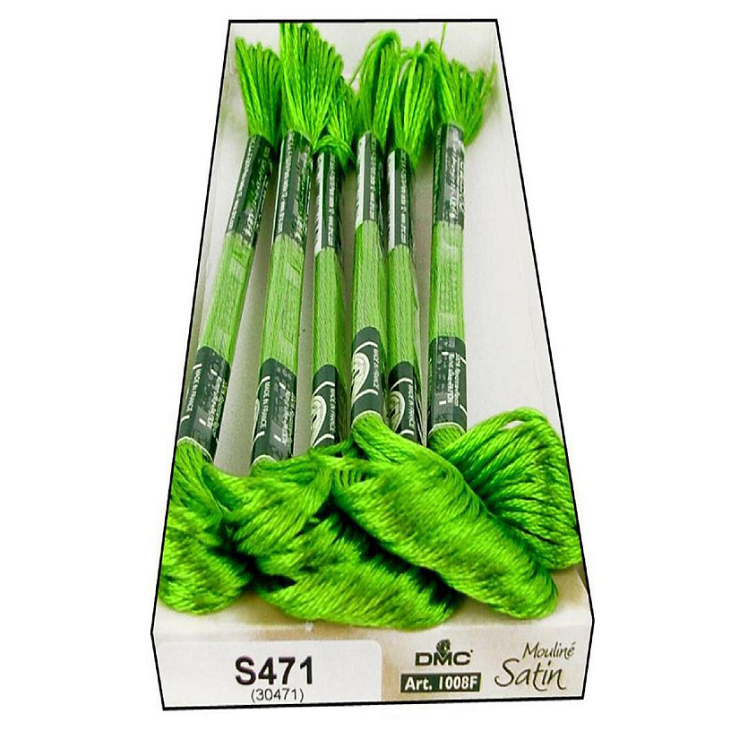 DMC Satin Embroidery Floss Granny Smith Green