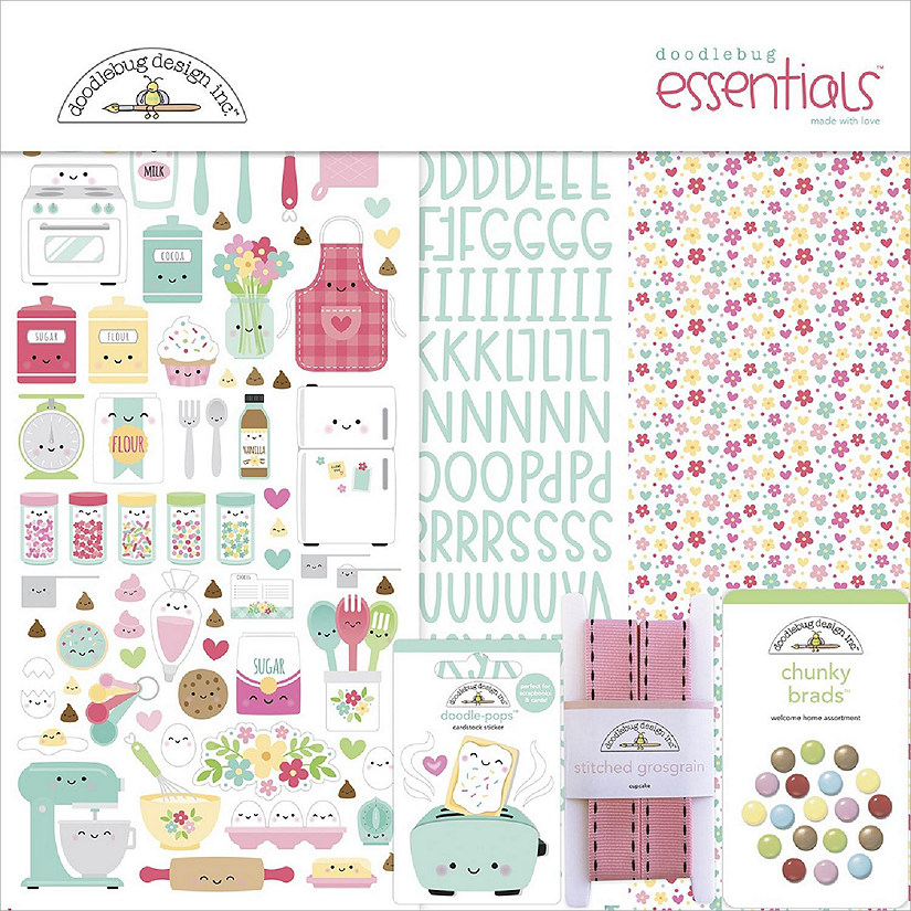 Doodlebug Essentials Page Kit 12"X12"-Made With Love