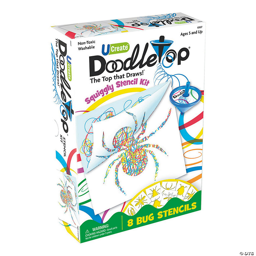 Doodletop Squiggly Stencil Kit-Bugs