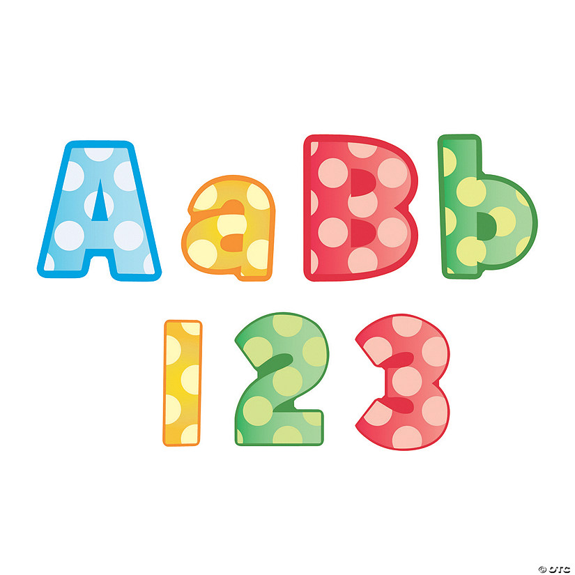 Dot Bulletin Board Letters & Numbers - Discontinued