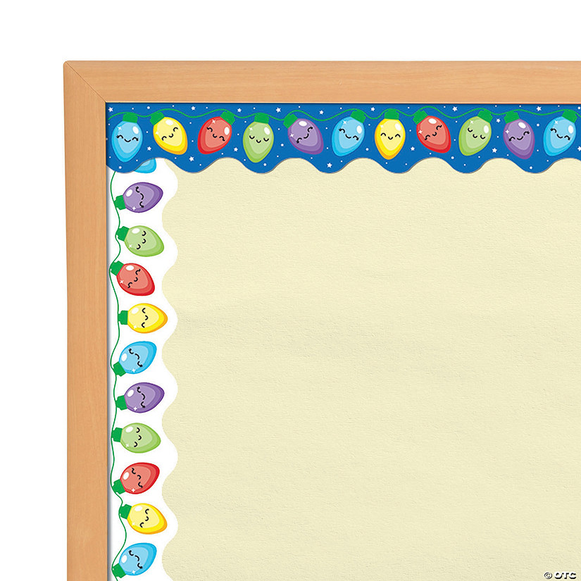 Double-Sided Christmas Light Bulb Bulletin Board Borders - 12 Pc ...