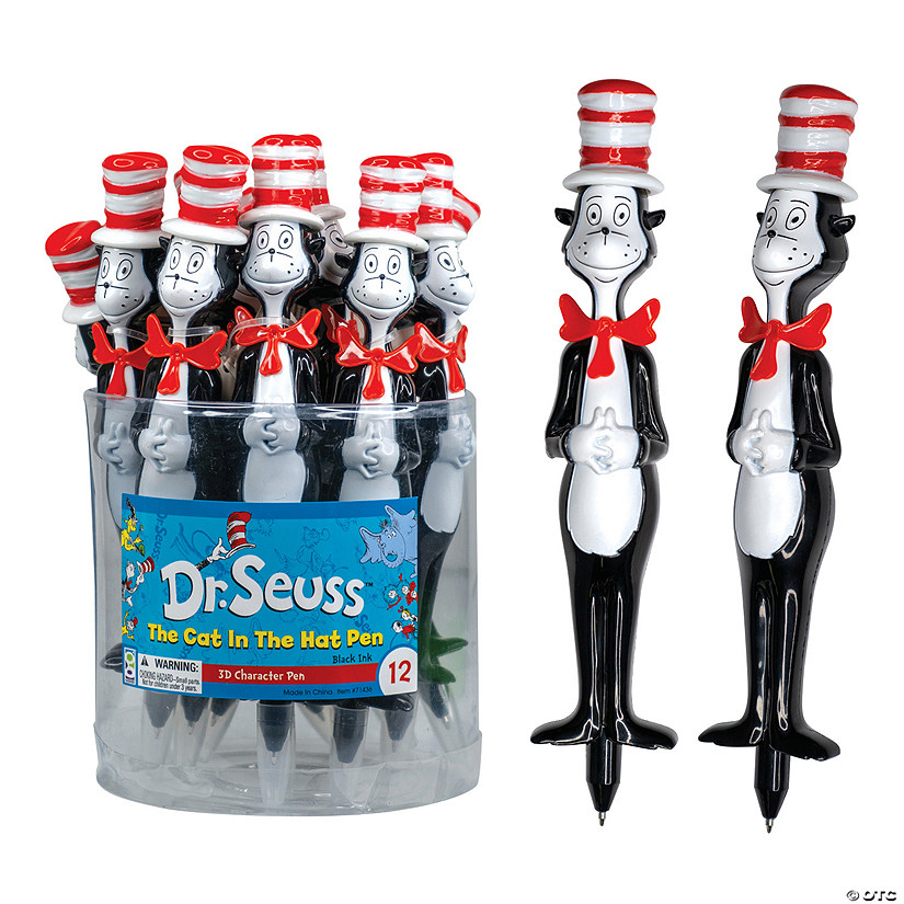 Dr. Seuss™ Cat in the Hat Pens - 12 Pc. | Oriental Trading