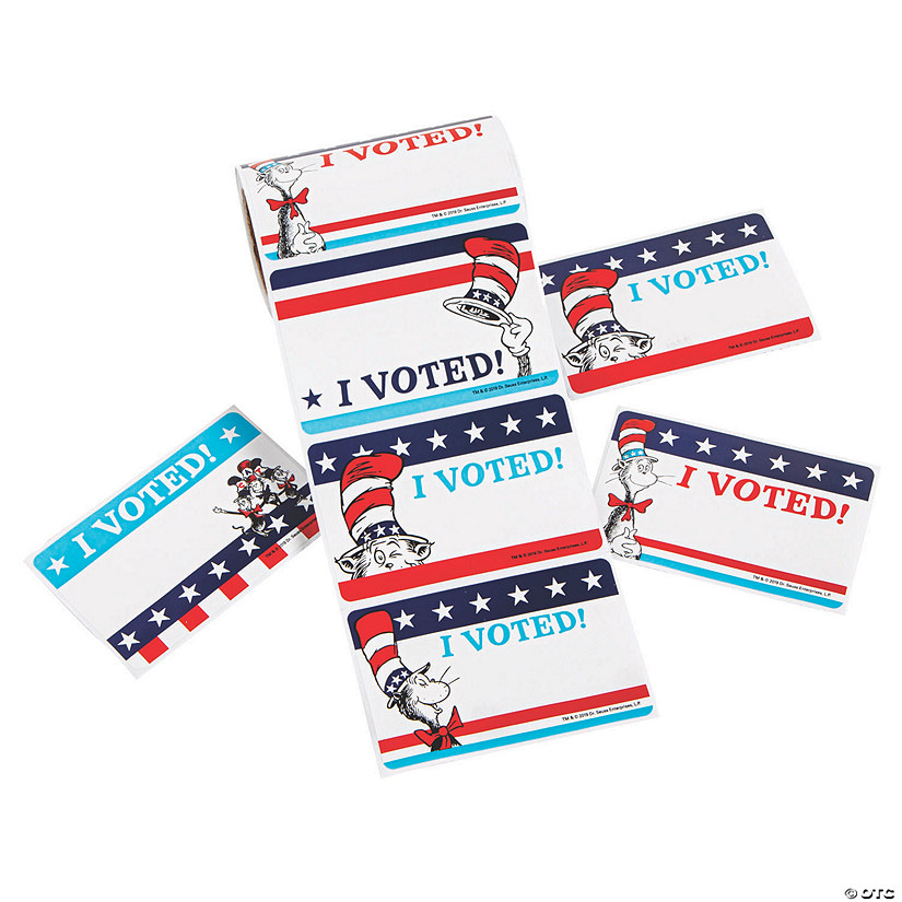 Dr. Seuss™ Election I Voted Name Tags - Discontinued